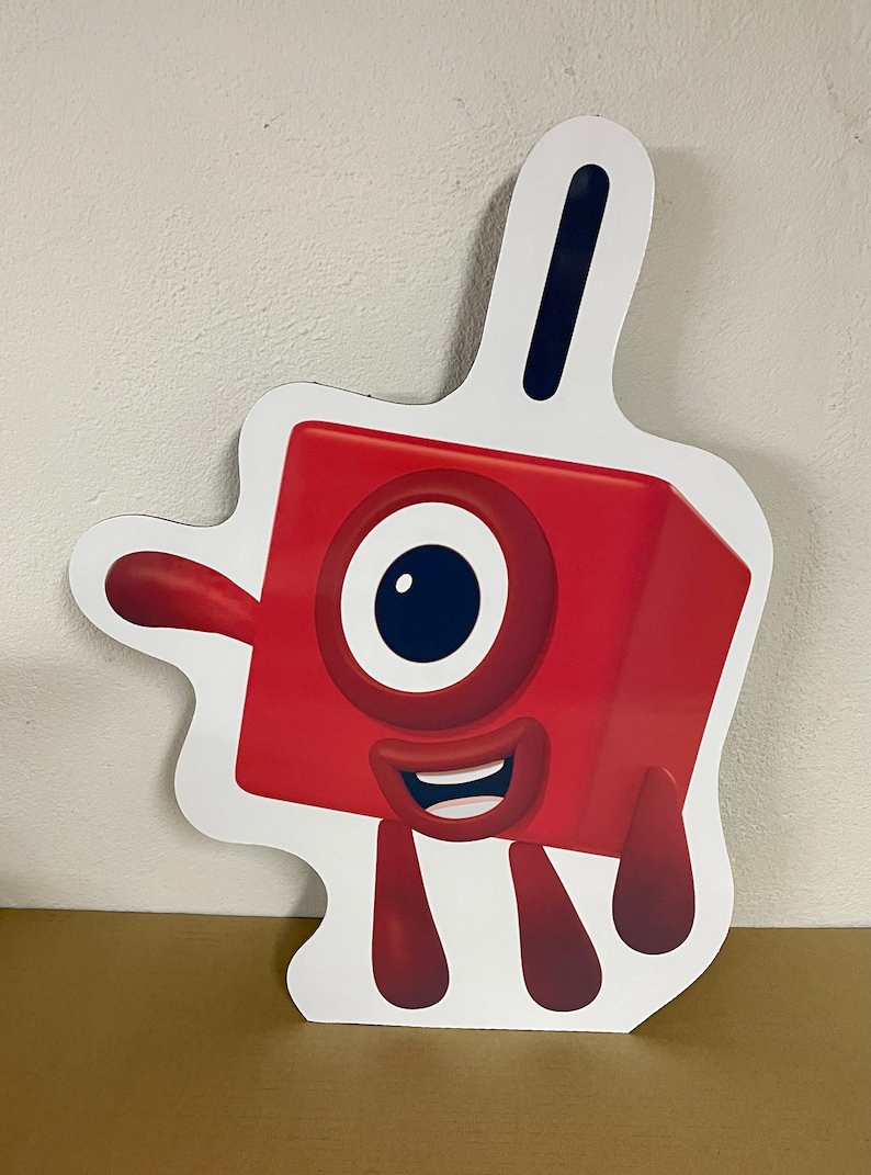Number Blocks Character Stands 24in Tall Party Signs - Etsy