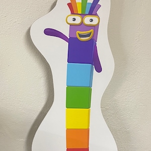 Number Blocks Character Stands, 24in Tall, Party Signs, Cutouts ...