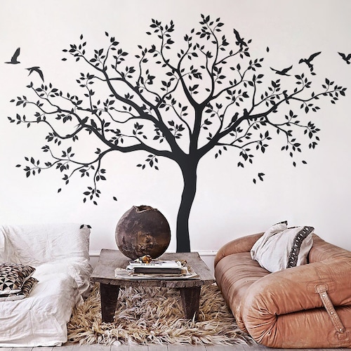 Large Tree Wall Decals Trees Decal Nursery Tree Wall Decals - Etsy