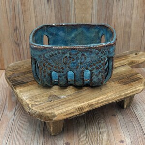 Handmade Stoneware Berry Basket - Etsy
