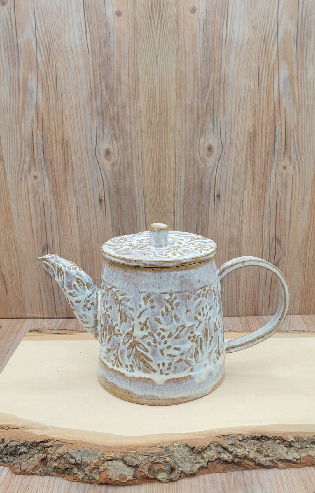 Stoneware Teapot - Etsy