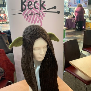 Star Wars Yoda Inspired Jedi Master Handmade Crochet Hood - Etsy UK