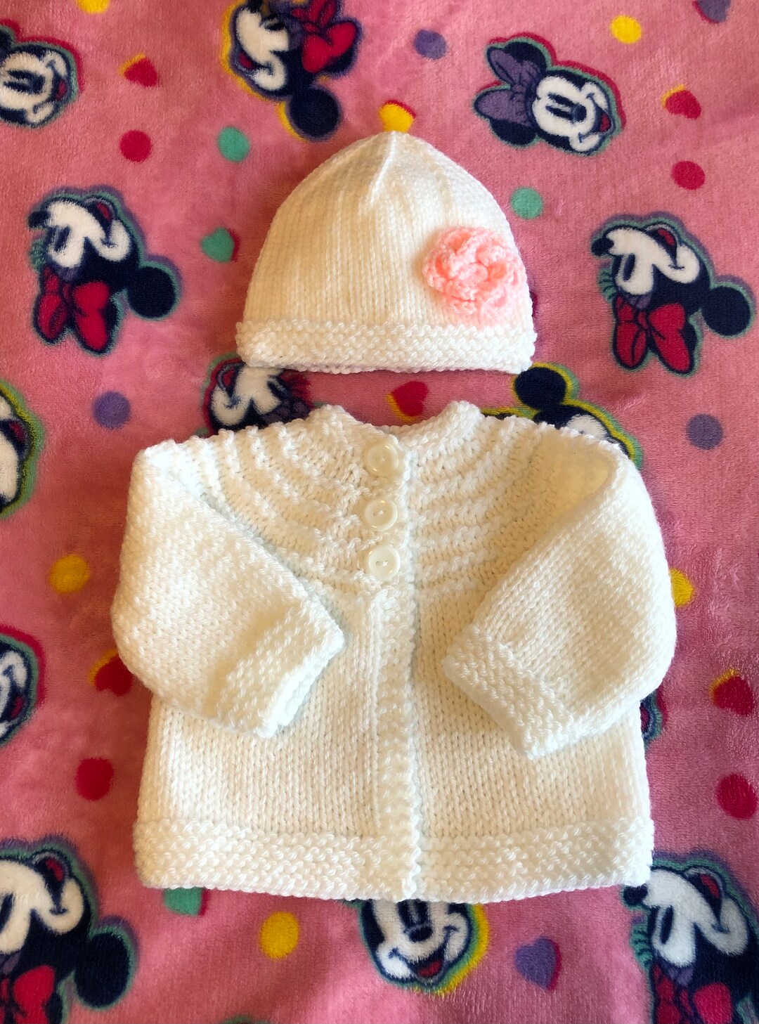 Hand Knit Sweater Set - Etsy