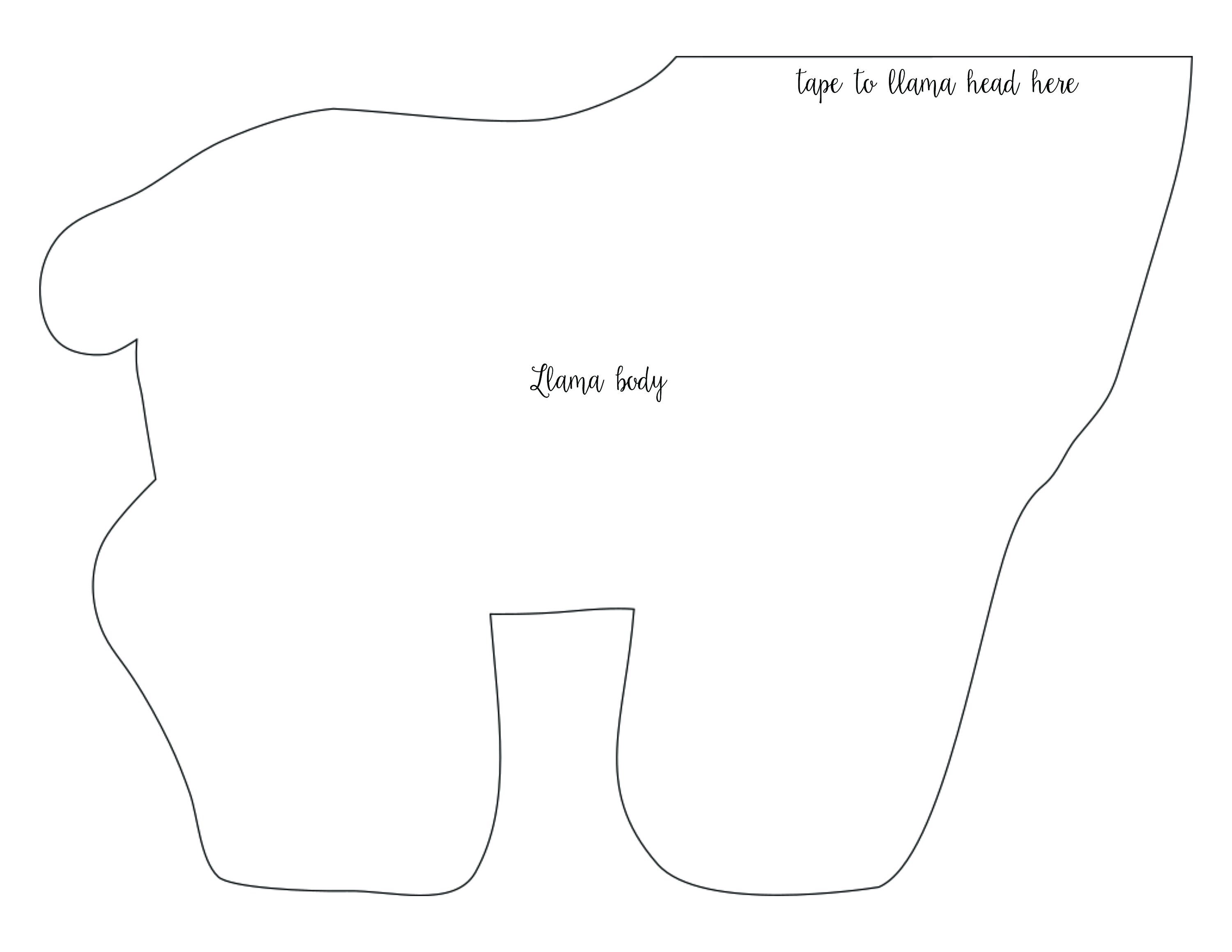 Cute Llama PDF Pattern Felt Pattern Plush Pattern | Etsy