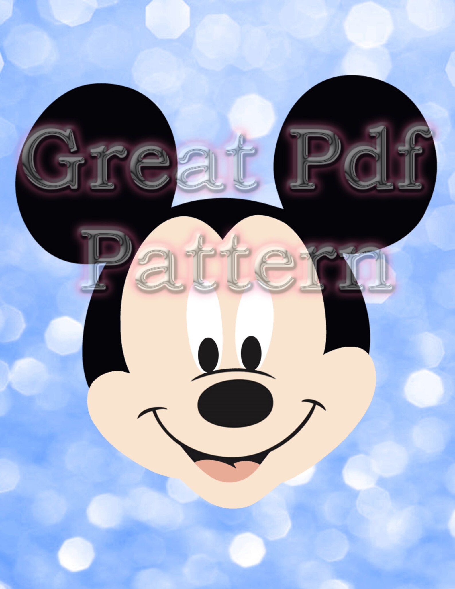 Mickey and Minnie Mouse PDF Pattern, Felt Pattern, Plush Pattern - Etsy