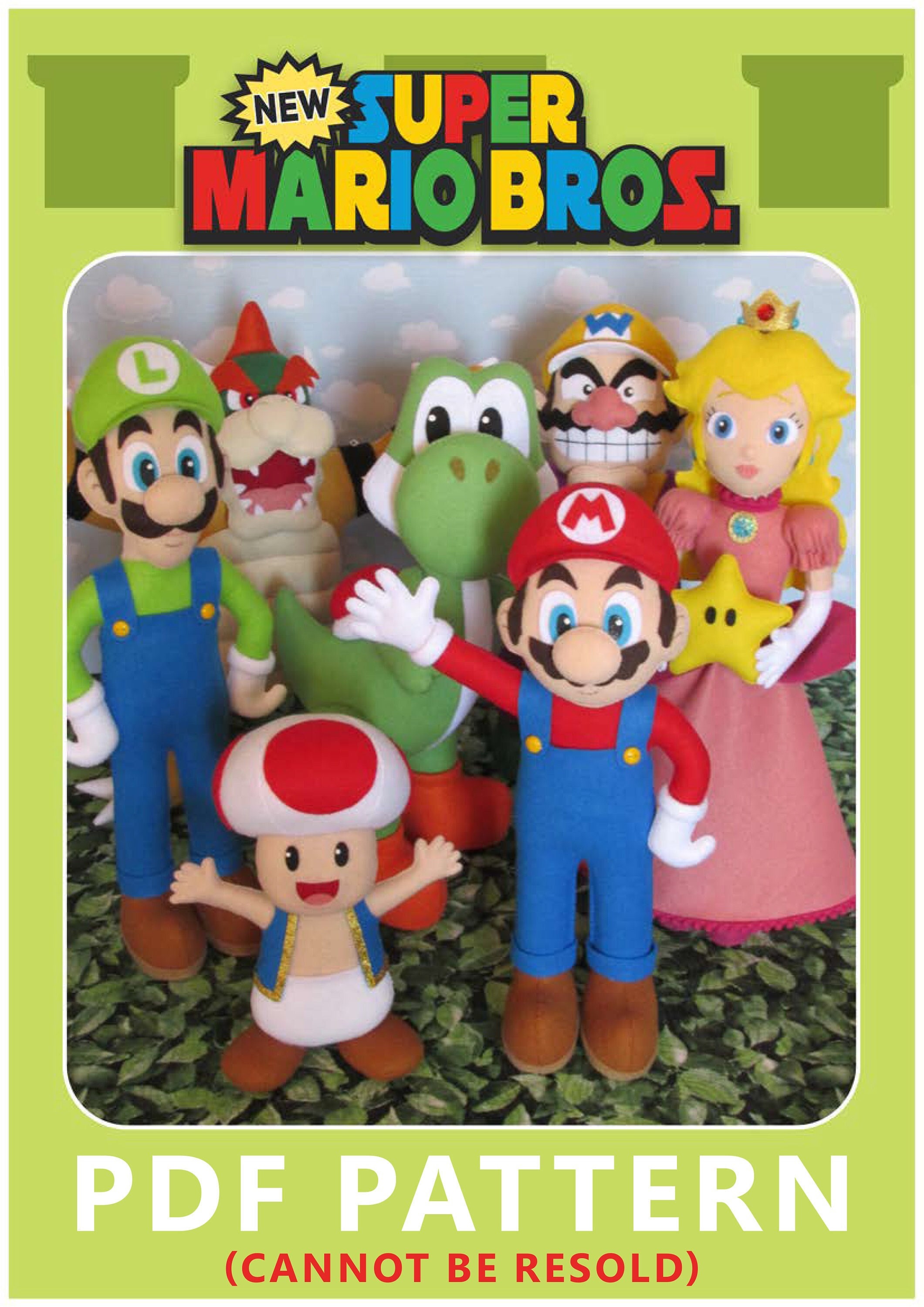 Super Mario Crew PDF Pattern Felt Pattern Plush Pattern - Etsy Canada