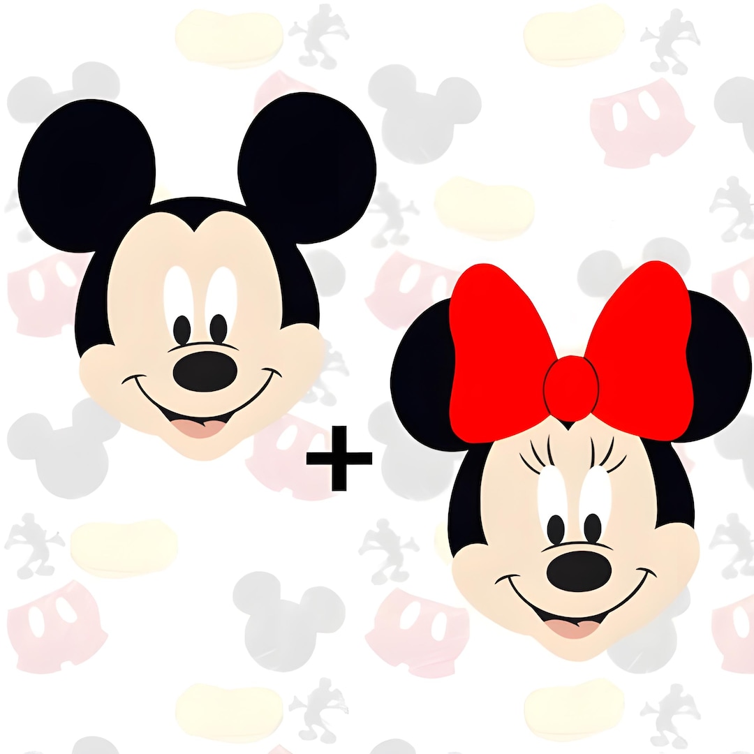 Mickey and Minnie Mouse PDF Pattern, Felt Pattern, Plush Pattern - Etsy