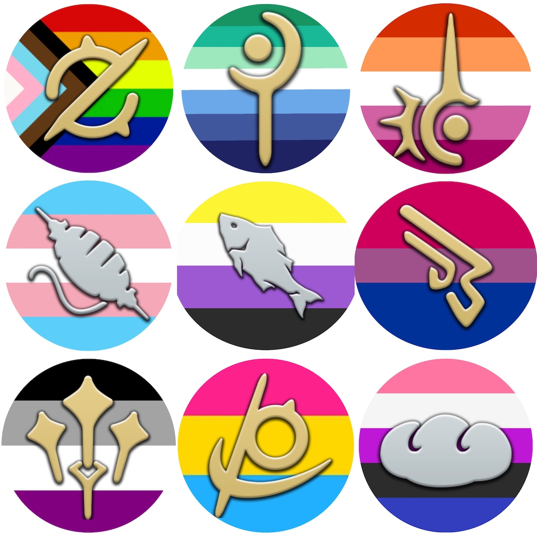 FFXIV Pride Battle Job Buttons! - Etsy