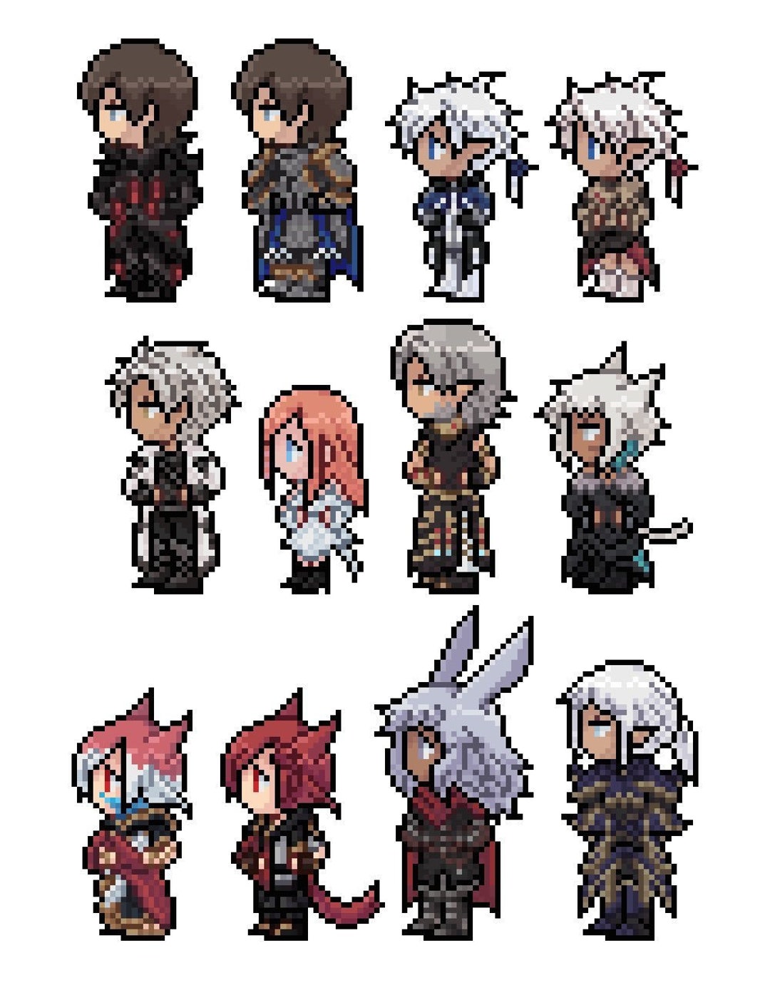 FFXIV Npc Pixels! - Etsy