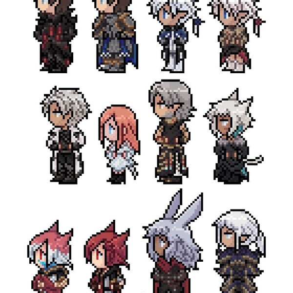 Pixel Art of Ffxiv - Etsy
