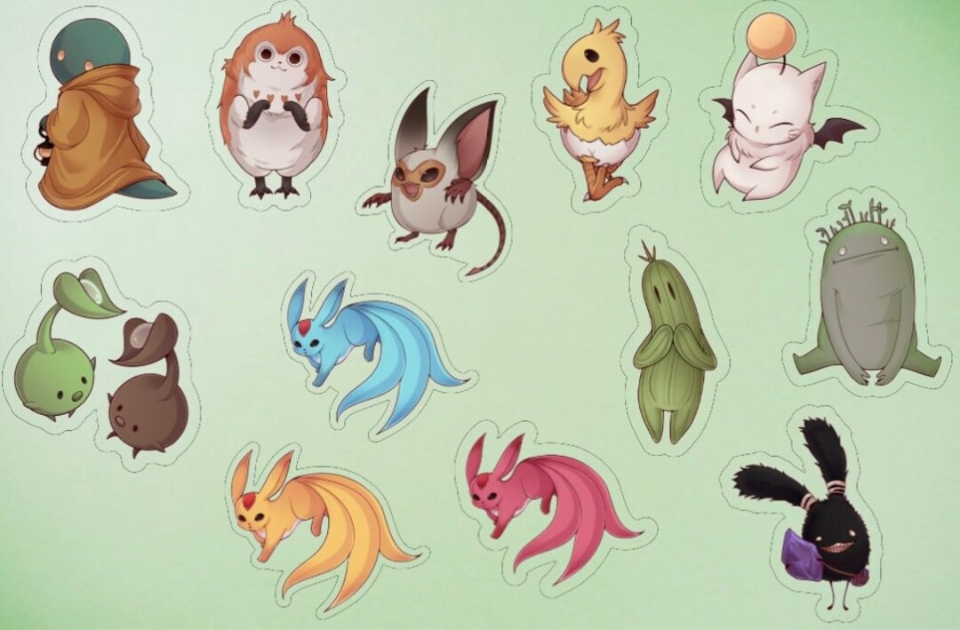 Ffxiv Creature Sticker Sheet - Etsy