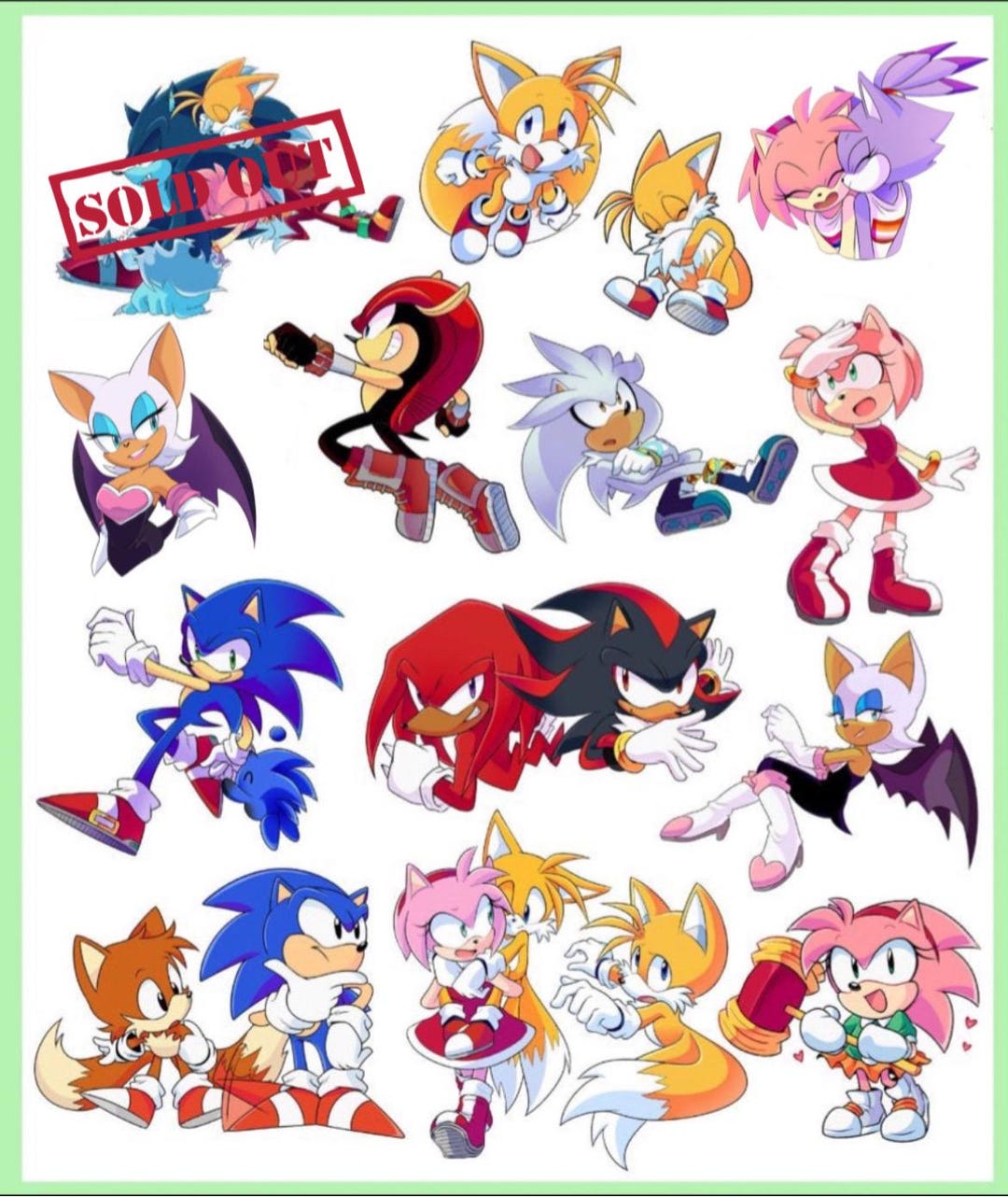 Sonic Stickers - Etsy