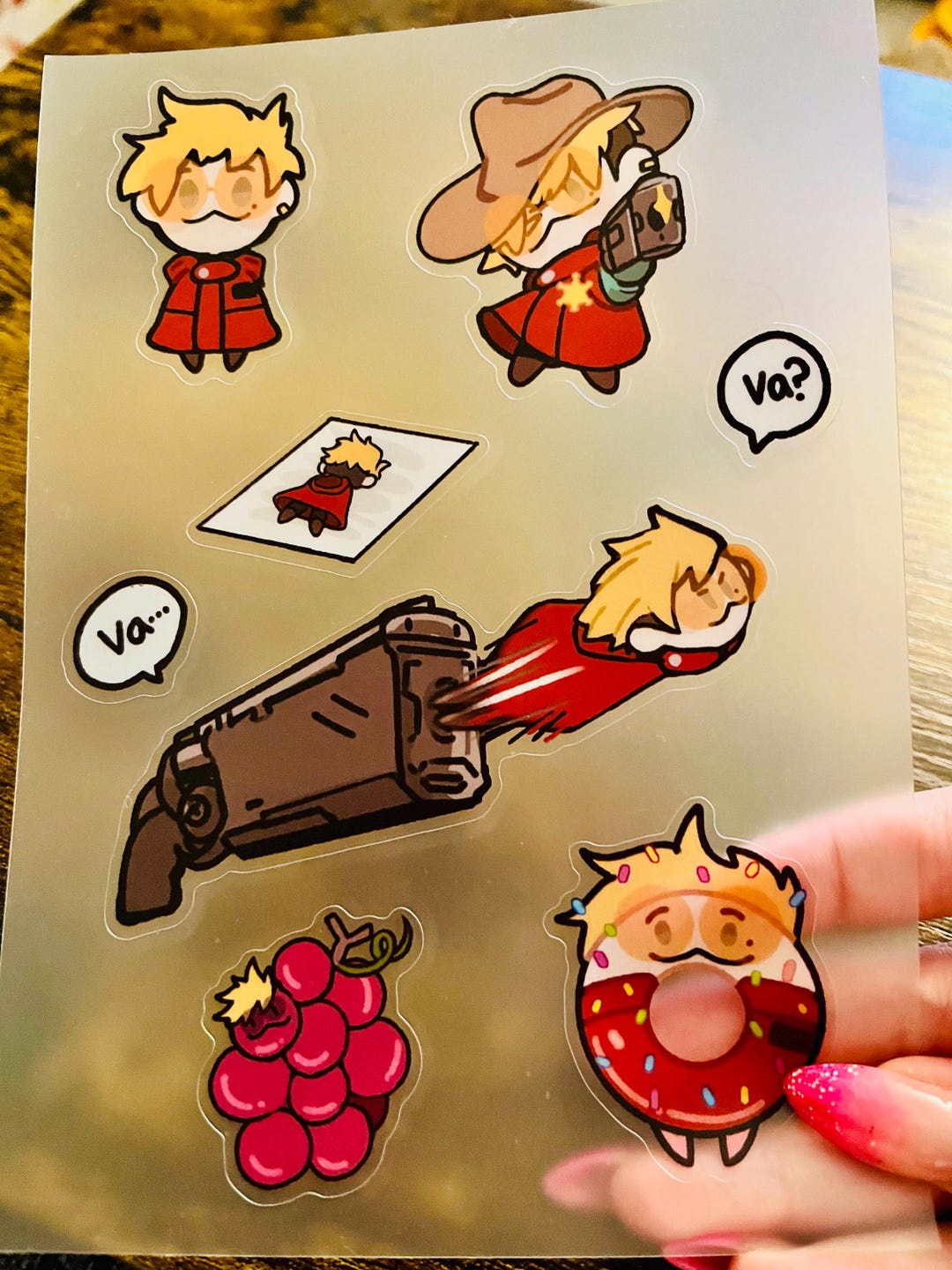 TRIGUN Vash the Stampede Sticker Sheet - Etsy