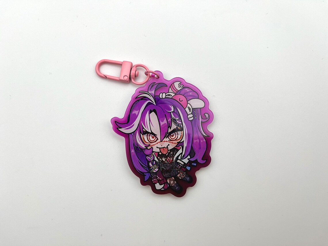 MICHI MOCHIEVEE Vtuber Charm Keychain - Etsy