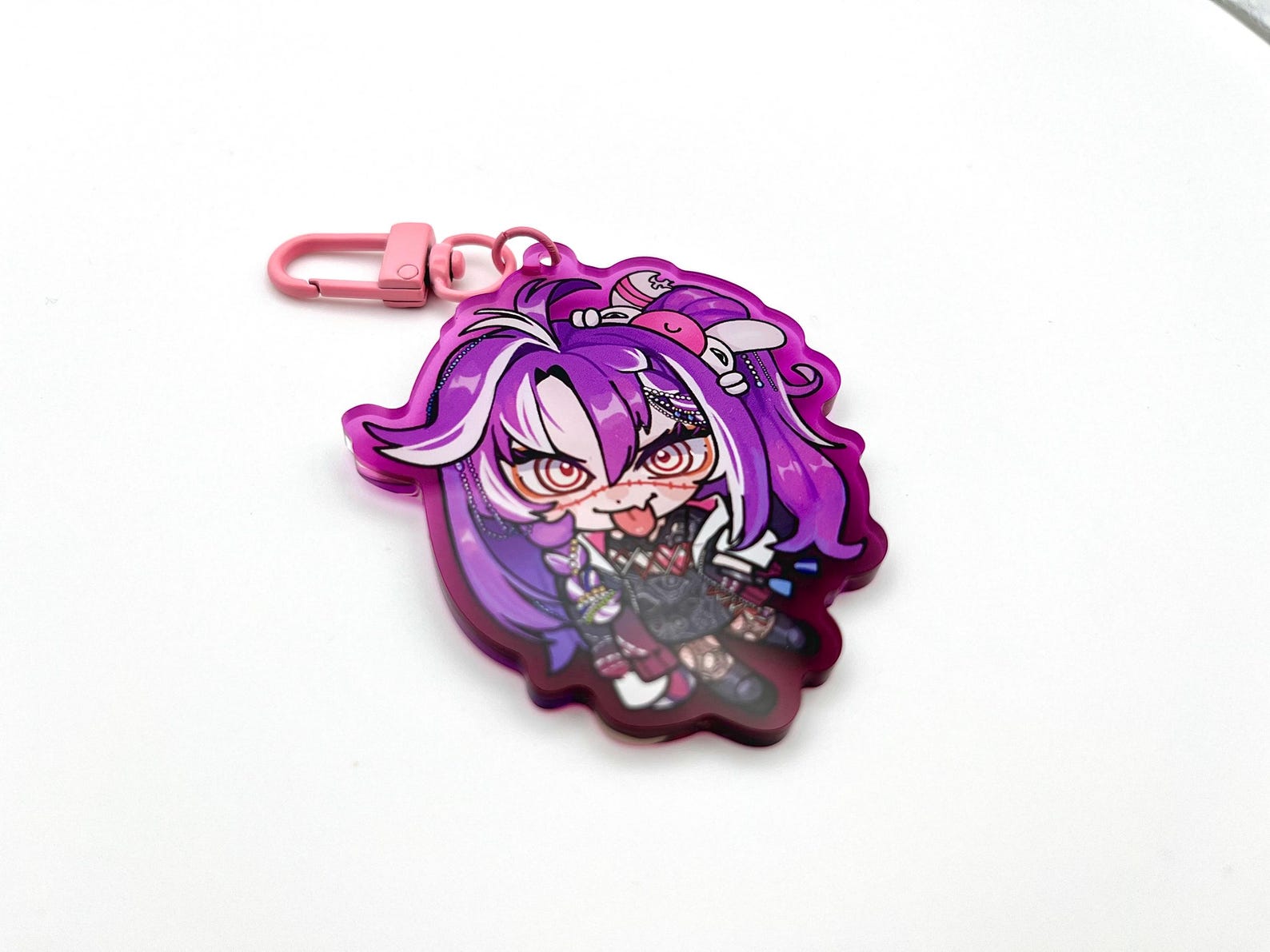 MICHI MOCHIEVEE Vtuber Charm Keychain - Etsy