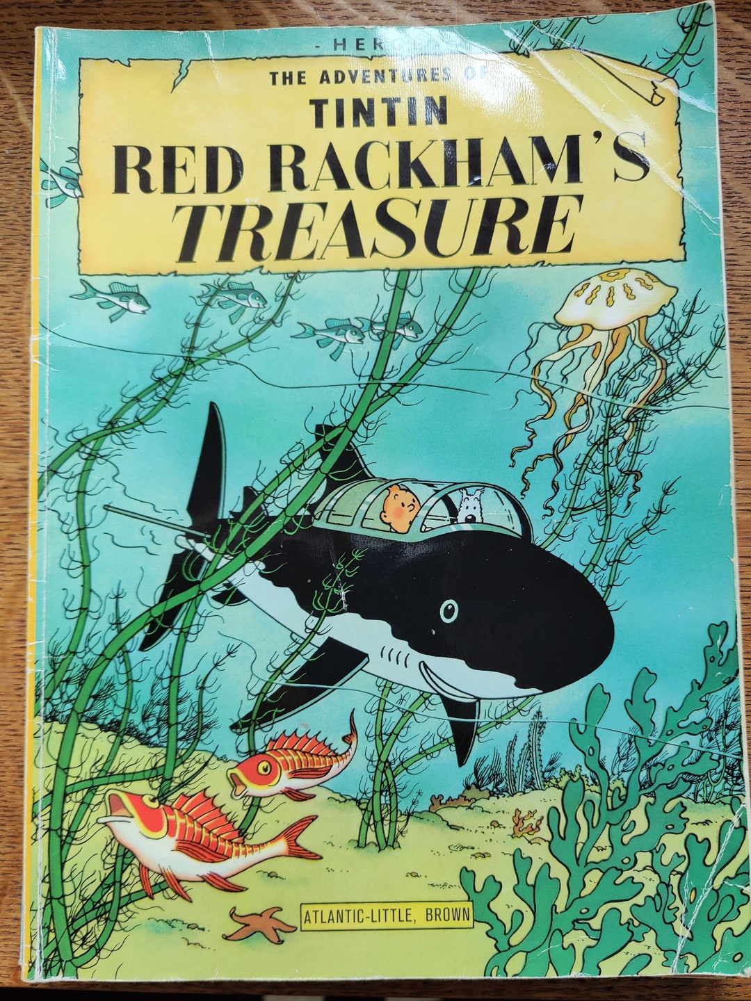 Tintin Red Rackham's Treasure Herge Atlantic Little Brown in English - Etsy