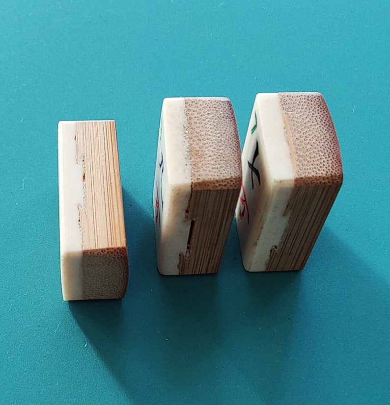 Vintage Mahjong Compass Directions Letter Character Tiles Bone and ...