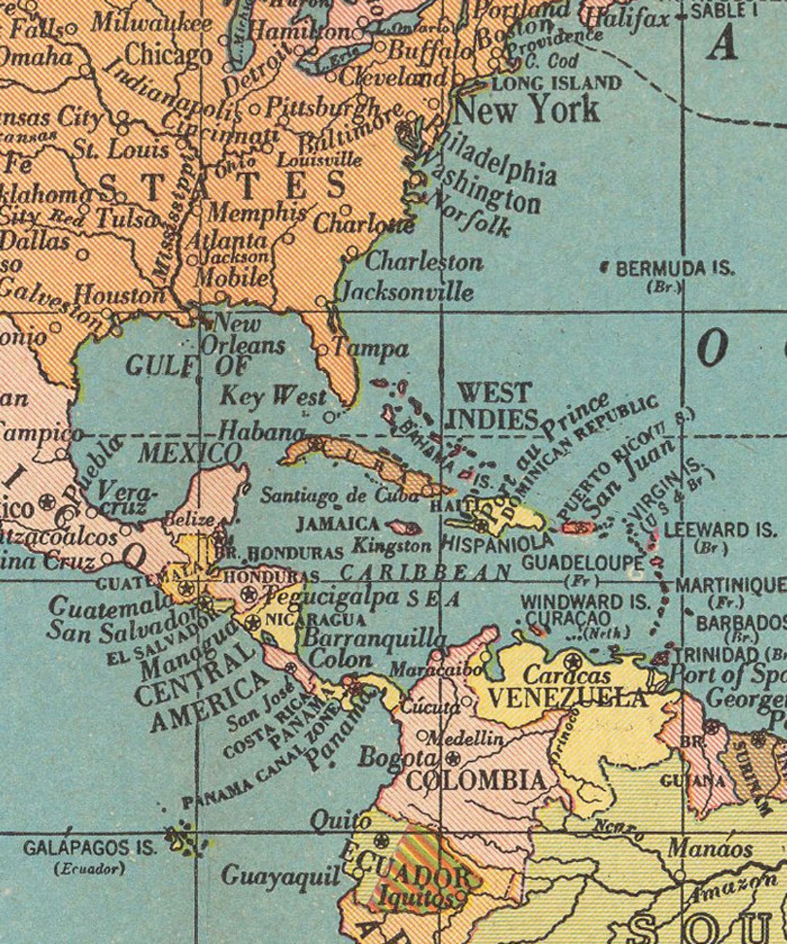 Digital World Map Poster. Antique Digital World Map. Printable | Etsy