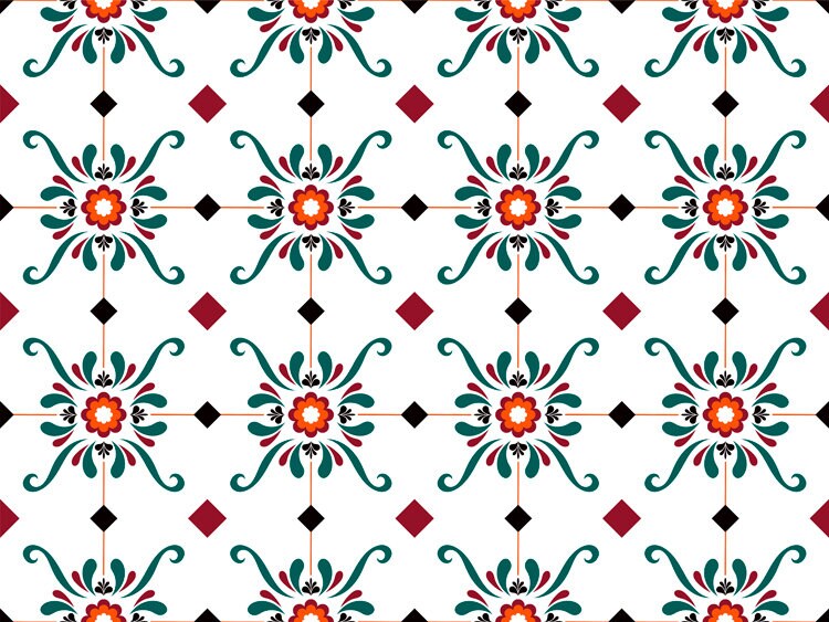 Antique Tiles Digital Paper. Tiles Patterns Set of 10. - Etsy