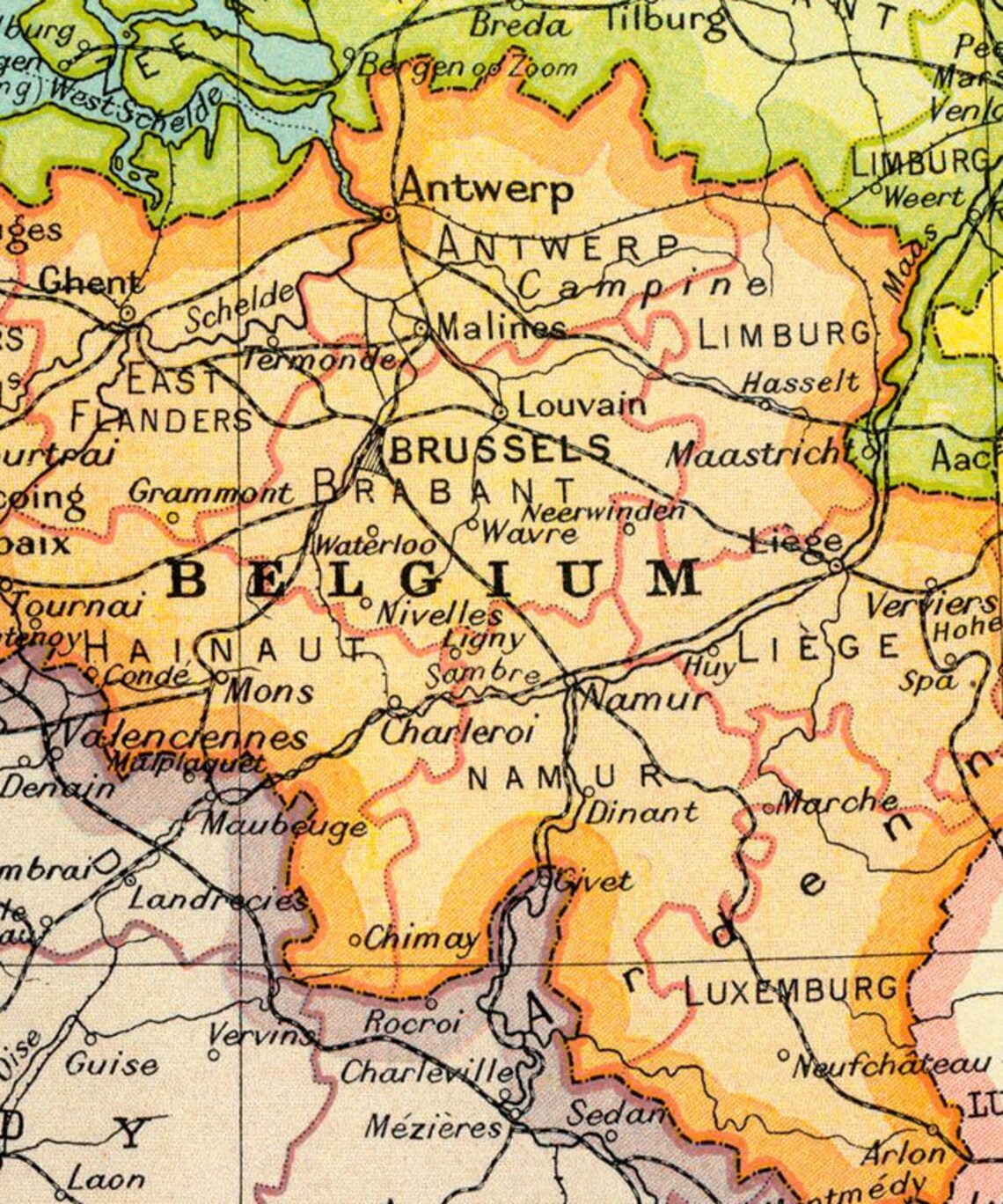 France Digital Poster. Antique France Map Print . France - Etsy