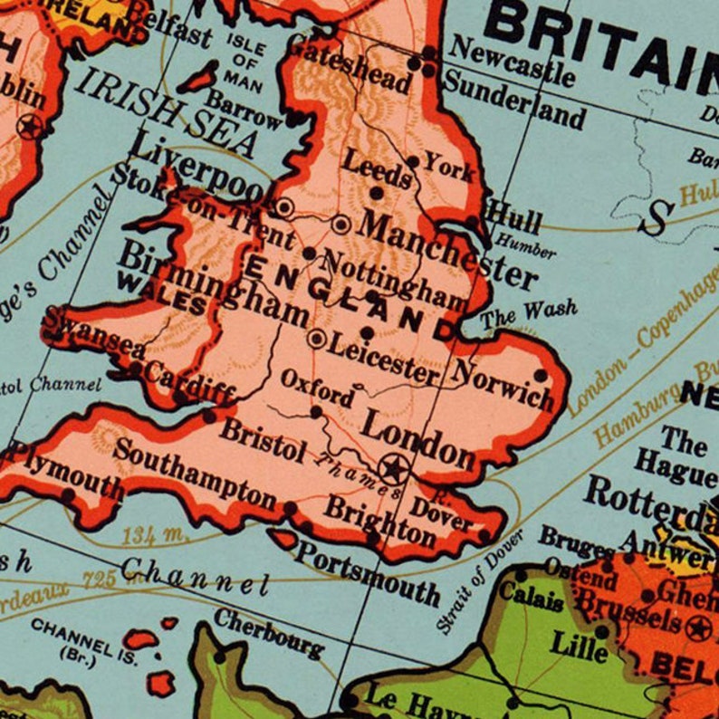 1923 Old Europe Map Printable, Vintage Traveler Map (digital Download ...