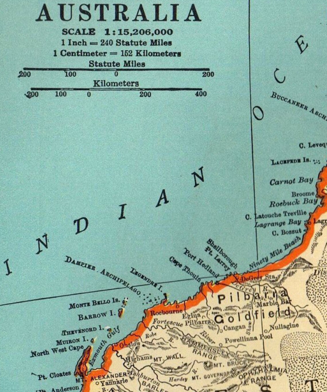 Antique Australia Digital Map . PRINTABLE Map of Australia. - Etsy
