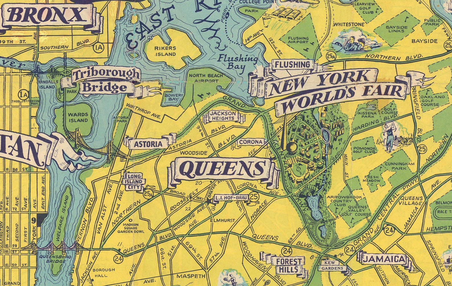 1938 Map of New York City-Digital Download. New York Printable | Etsy