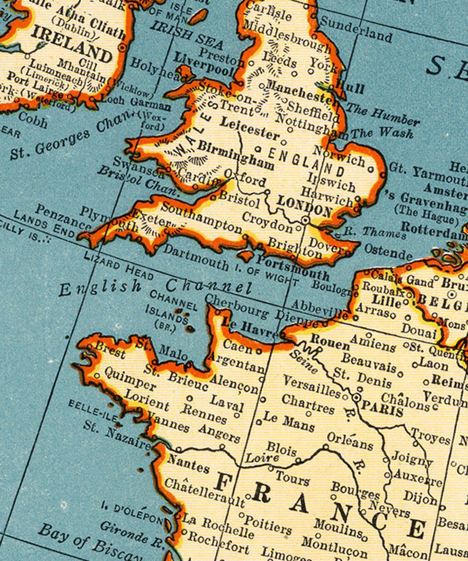 1923 Old Europe Map Printable, Vintage Traveler's Map (digital Download ...