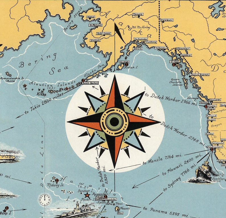 Mapa digital de la batalla de la guerra total mundial vintage de 1942 ...