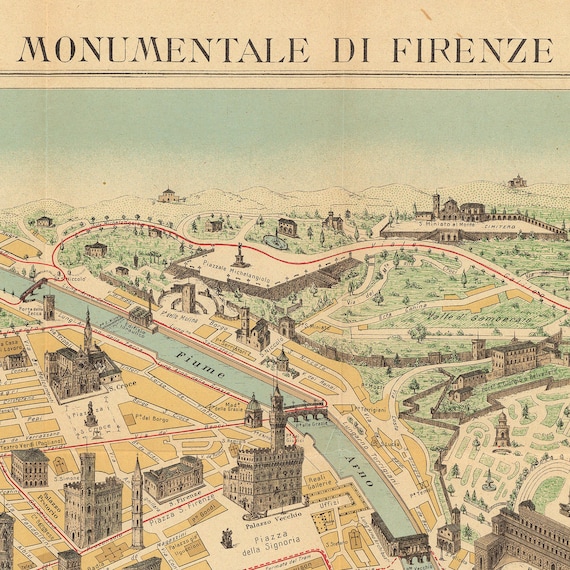 Mapa Del Siglo Xv De Florencia