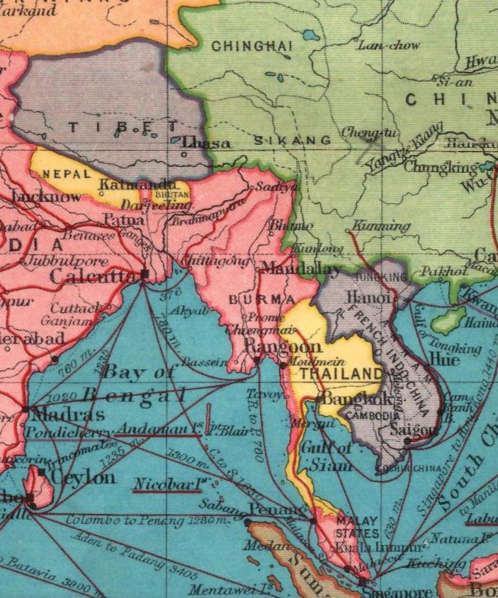 World Map Digital Poster. Printable Vintage World Map. Colorful ...