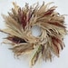 Grain Wreath With Pink Broom Corn, Pink Amaranth, Green Amaranth, Red ...