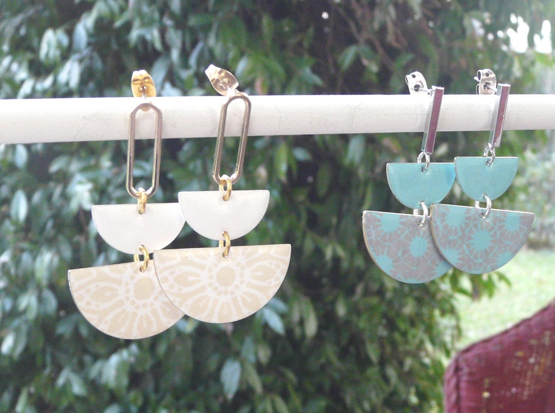 Half Moon Loops "panier" Enamel - Etsy