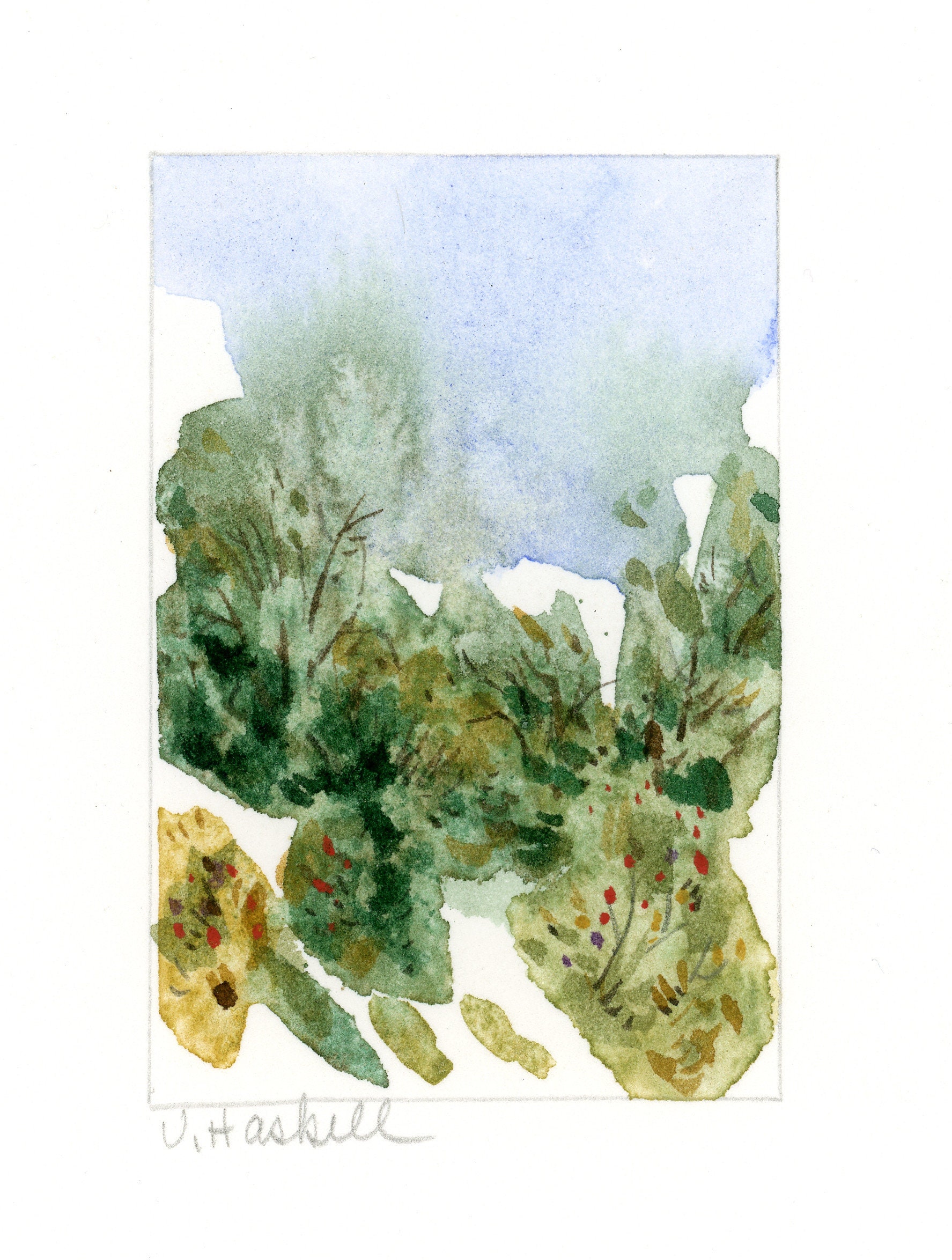 Windy Day Original Watercolor - Etsy