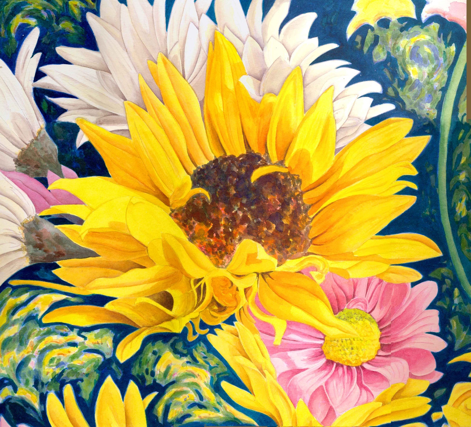 Sunflower Digital Download 12 Size - Etsy Australia