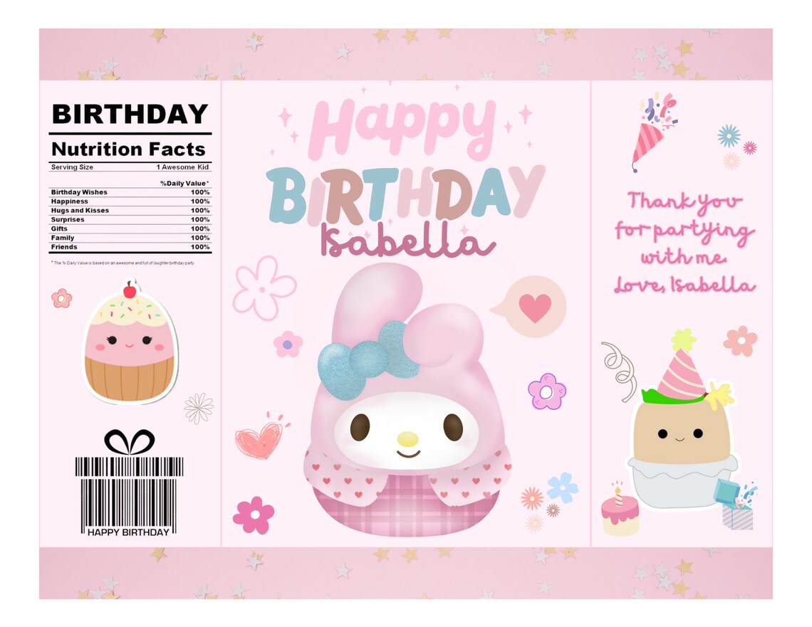 Custom Design Chip Bag Template - Etsy