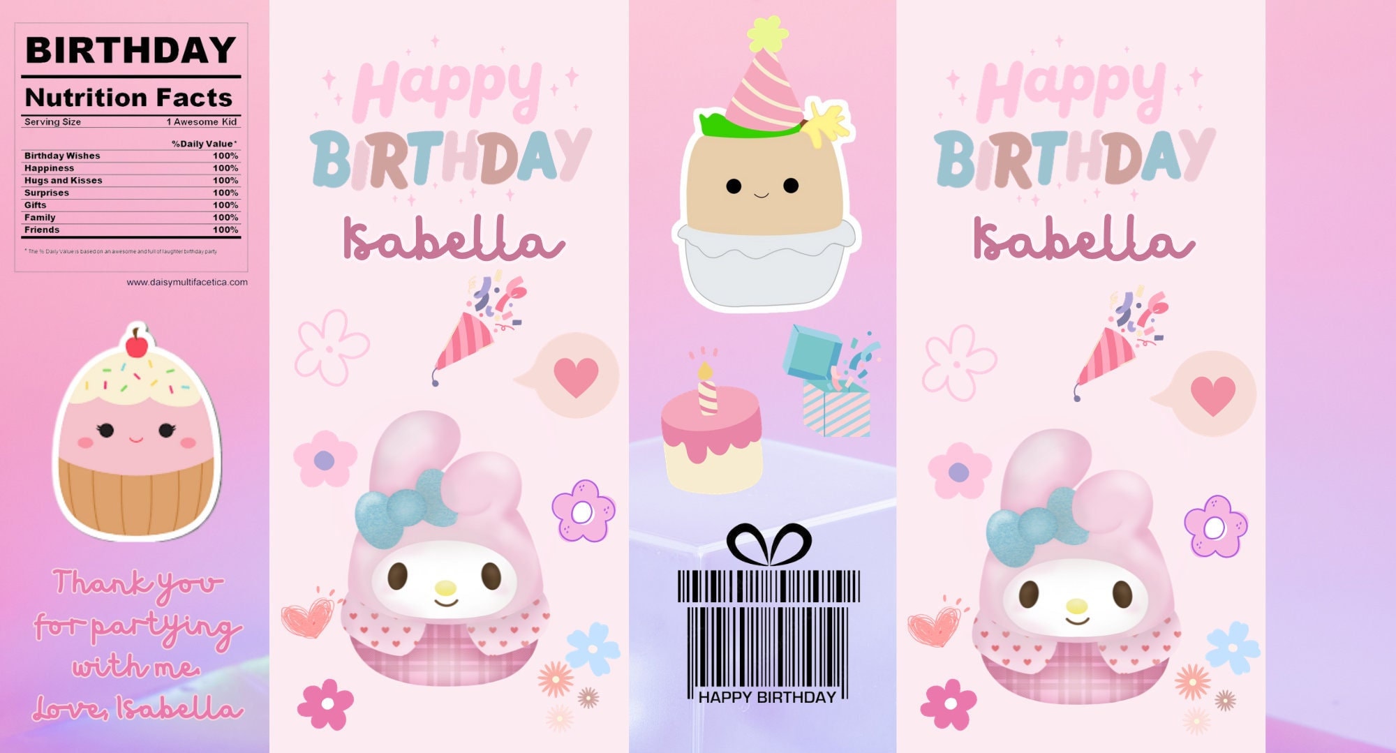 Custom Design Juice Box Template - Etsy