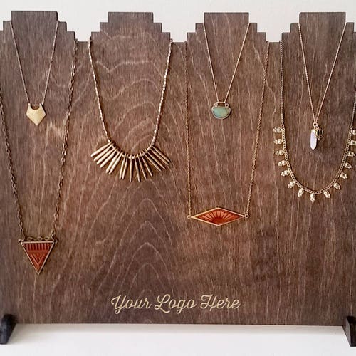 Necklace Display W/ Custom Logo 9 Necklaces multi Notch - Etsy