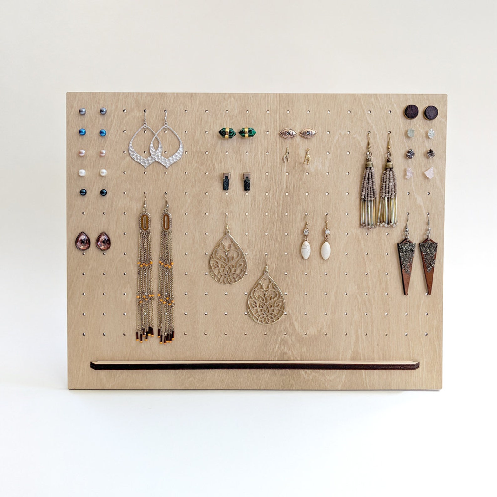 Minimalist Pegboard Style Earring Display 11 X 14 - Etsy