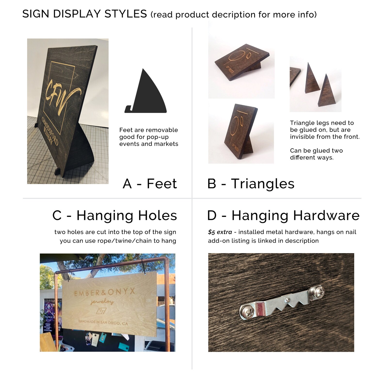 Logo Sign Engraved Wood Square Circle Hanging Sign - Etsy