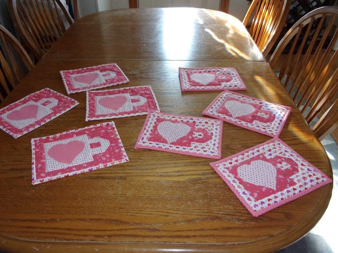 Heart Mug Rugs - Etsy