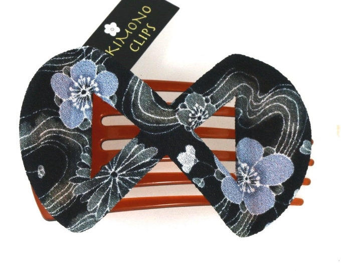 X-static Kimono Clips Shibori Japanese Fabric Hair Clip - Etsy