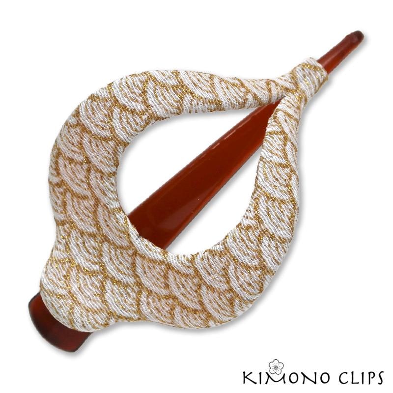 Gold Fabric Hair Clip - Etsy