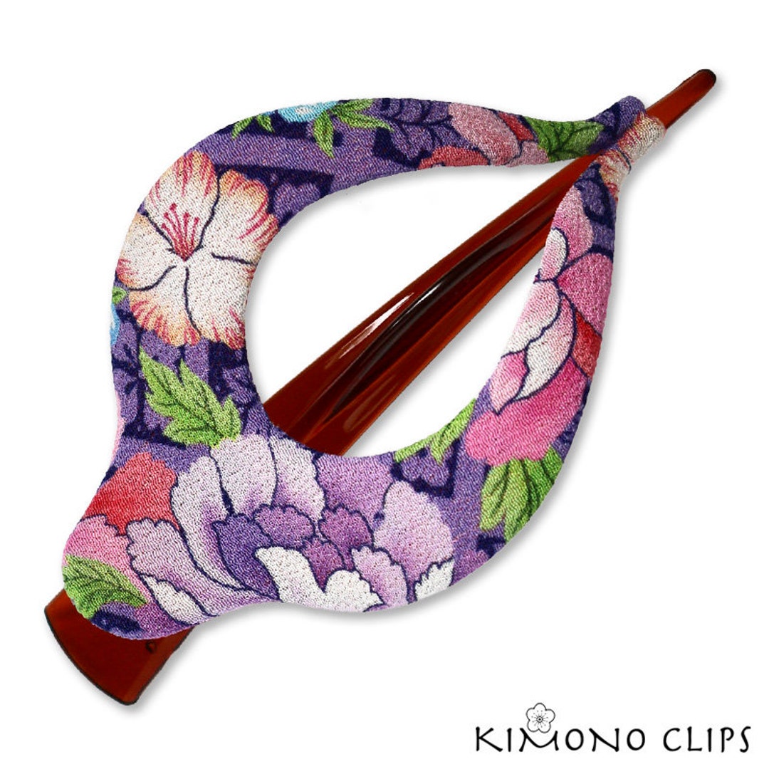 Harp Large,kimono Clips, Vintage Kimono, Hair Accessory, French Style ...