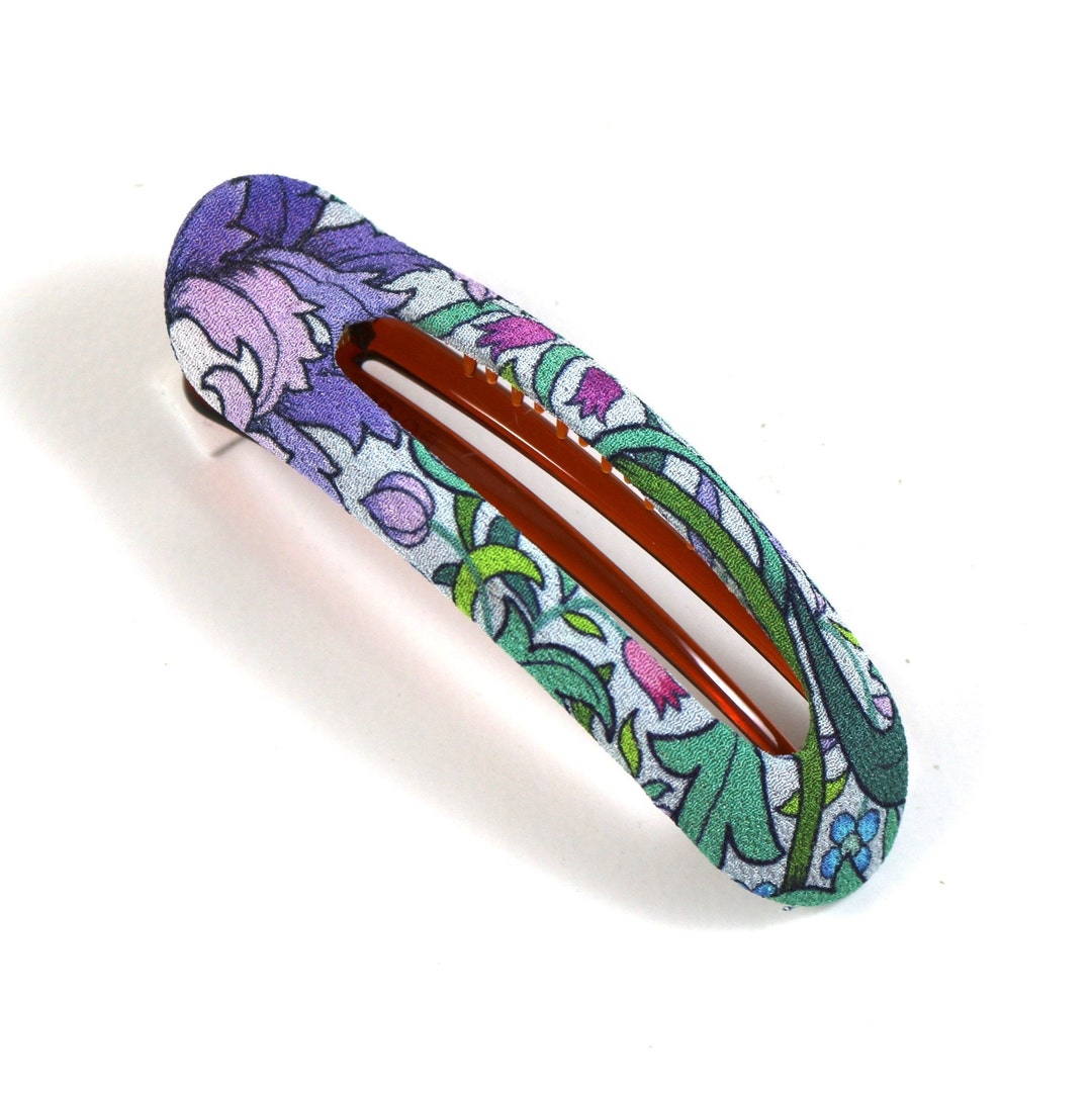 Kimono Clips, Clamshell Clip, Vintage Kimono, Hair Accessory, Chirimen ...