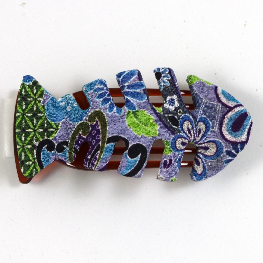 Kimono Clip,fish, Fishbones, Vintage Kimono, Hair Accessory, French ...
