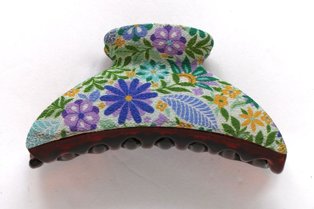 XL Squeeze Kimono Clip, Vintage Kimono, Hair Accessory, French Style ...