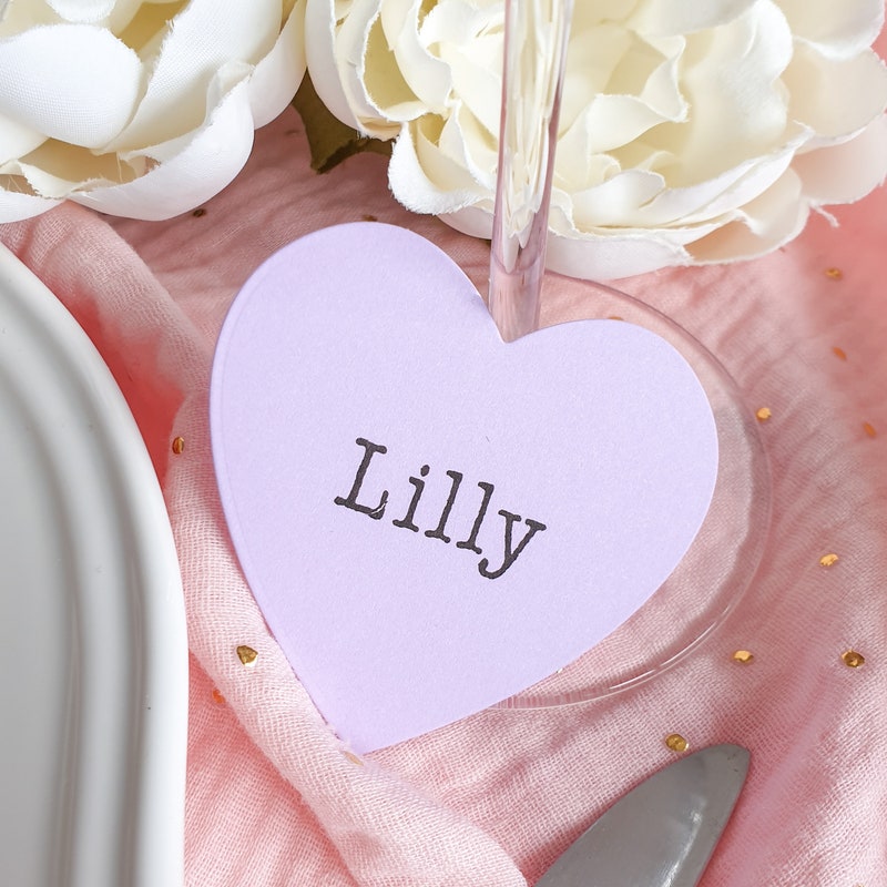 Heart Place Card - Etsy