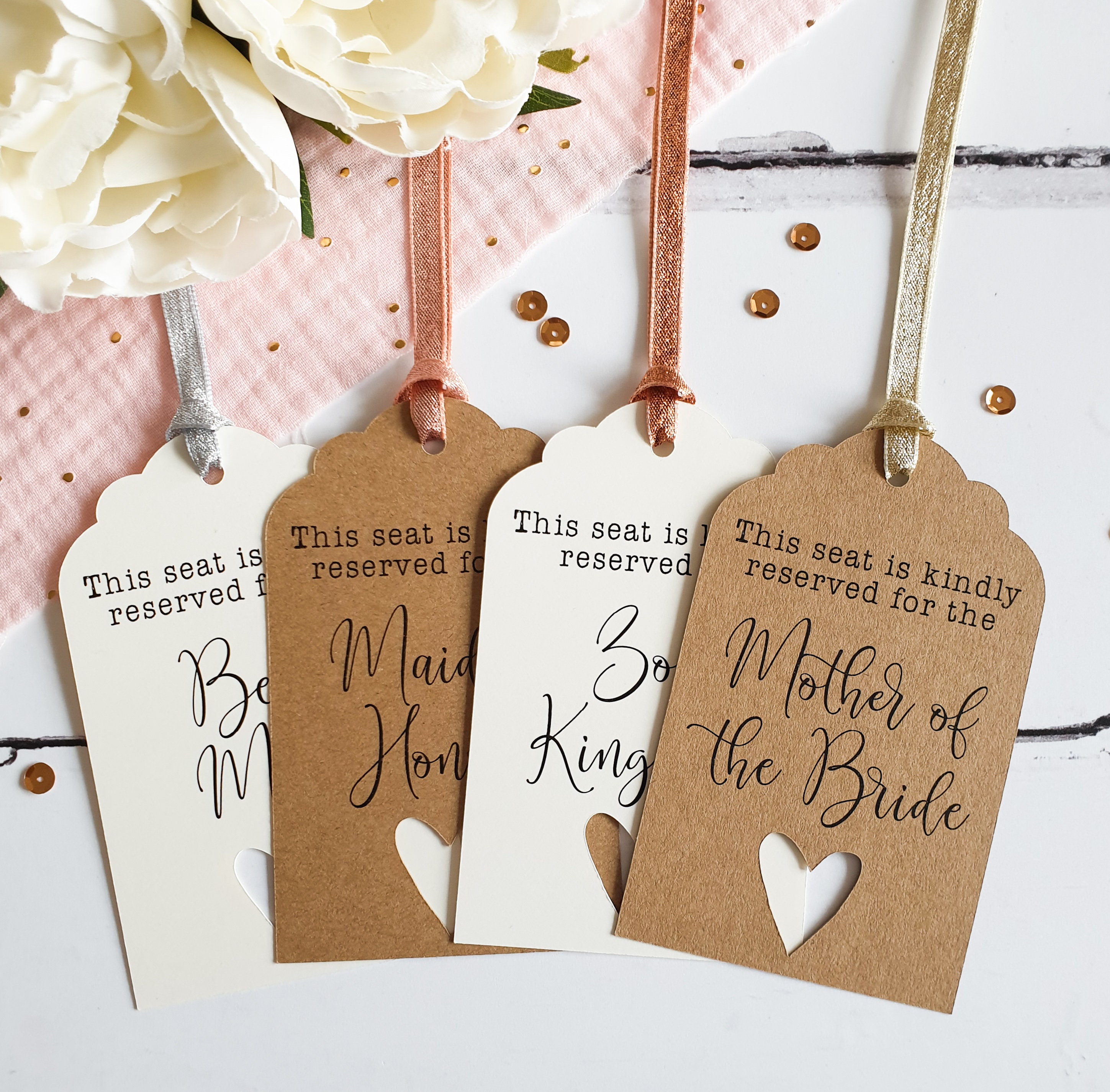 Reserved Seat Sign Greenery Reserved Seat tag RC0090 Ceremony sign ...