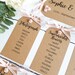 Rustic Wedding Table Plan Tags, Seating Chart Designed as Luggage Tags ...